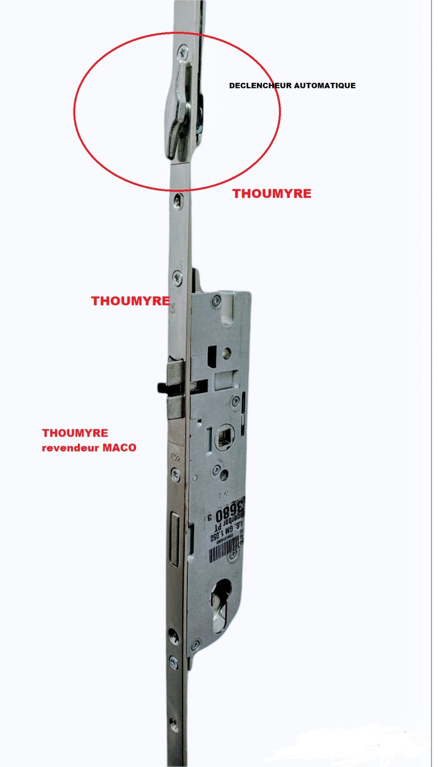 SERRURE MACO ref 243682 G-TA E92 DM40 5ST AUTOMATIQUE 4 GALETS - THOUMYRE