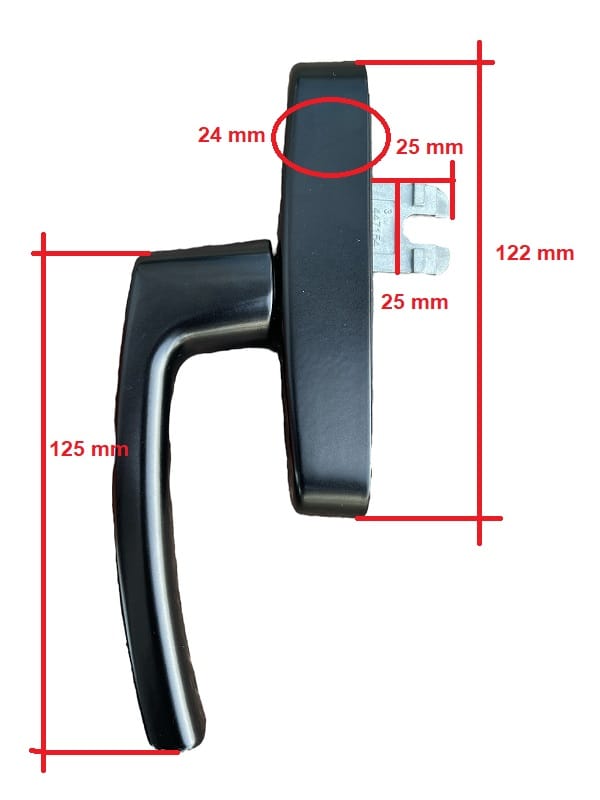 Poignée pour fenêtre ROTO 1 fourche 377475 - Thoumyre.fr