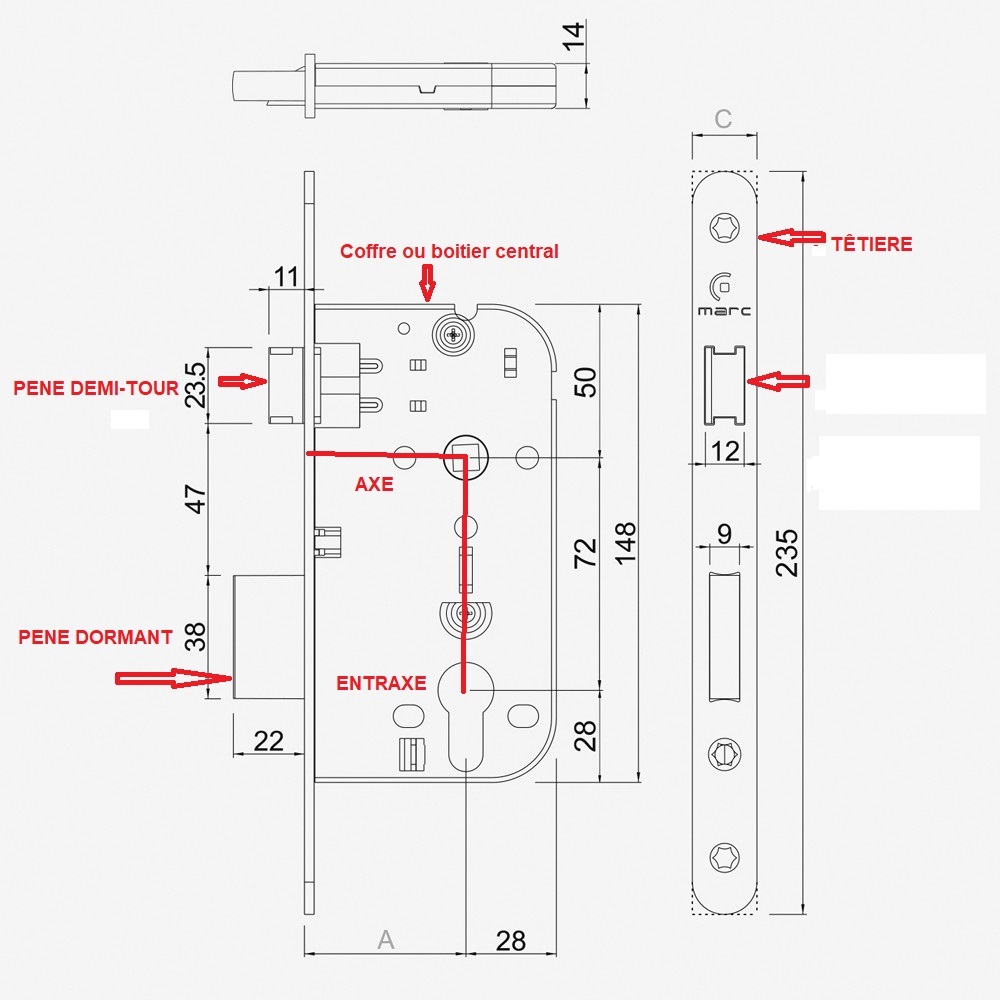 Identification serrure - THOUMYRE